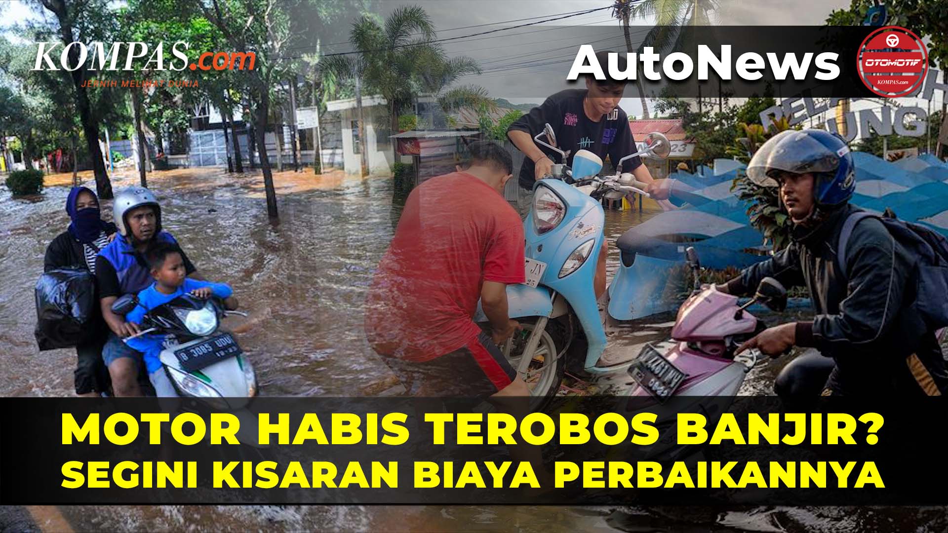 Video: Segini Kisaran Biaya Perbaikan Motor Usai Terobos Banjir