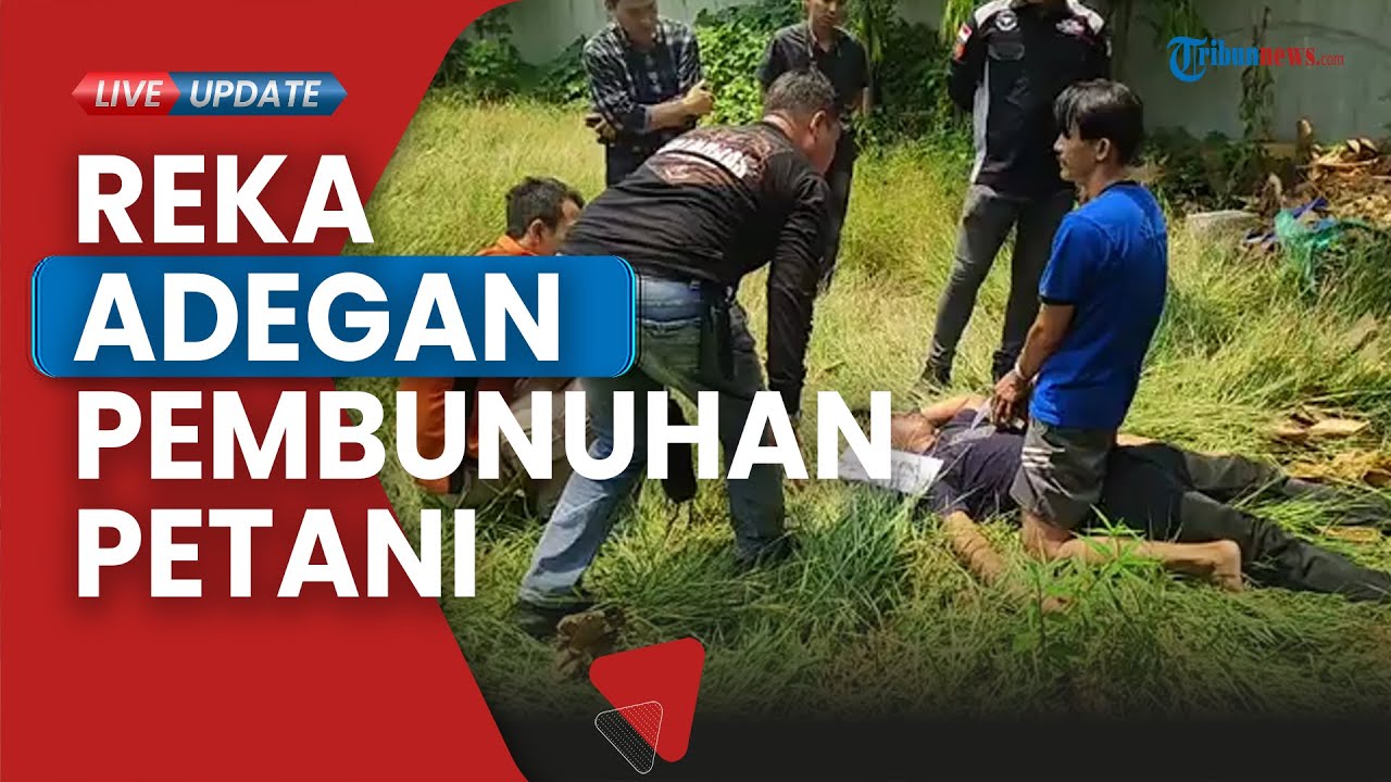Video: Rekonstruksi Pembunuhan Petani di Persawahan Indramayu, Awalnya Tak Saling Kenal namun ...