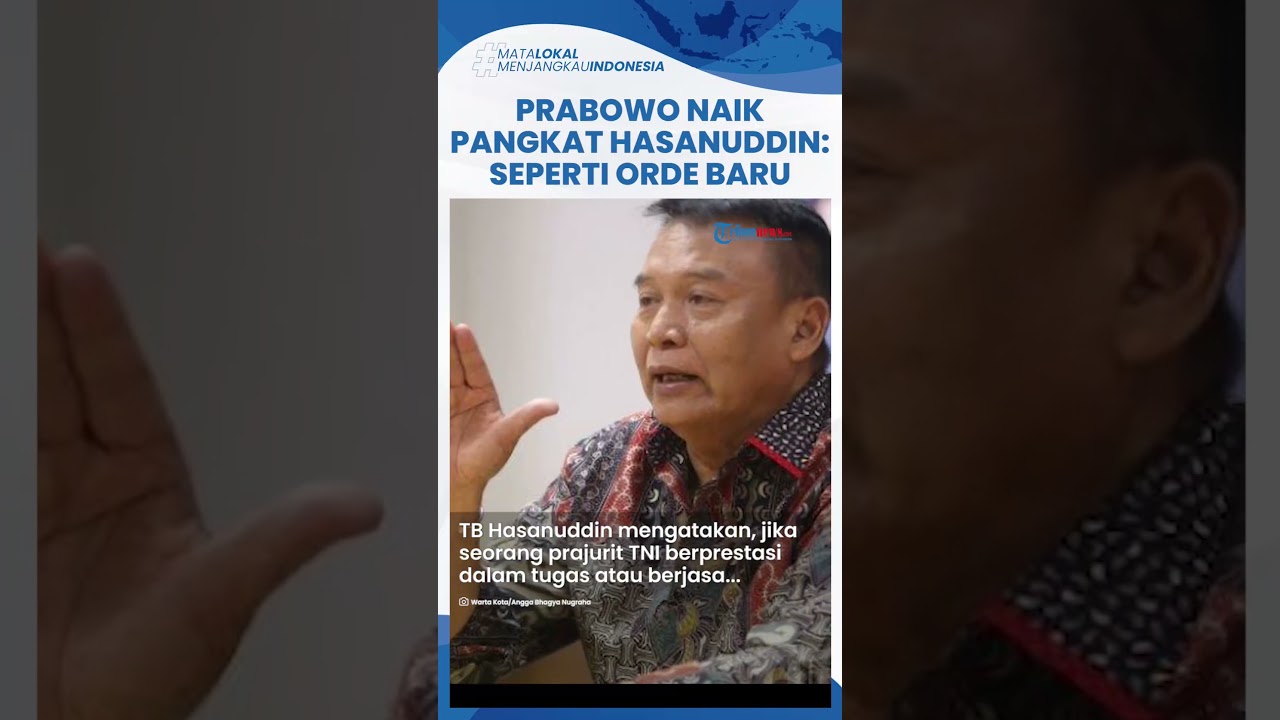Video: Prabowo Naik Pangkat Jenderal Kehormatan, TB Hasanuddin Nggak ...