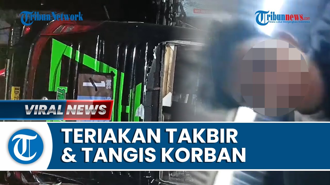 Video: Rekaman Maut Laka Bus Wisata SMK Lingga Kencana saat Kecelakaan ...