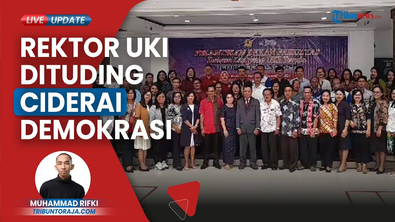 Video: Rektor UKI Toraja Dinilai Cederai Demokrasi dalam Pemilihan ...