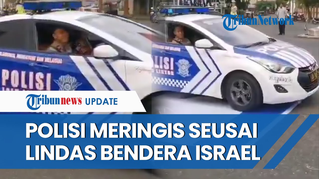 Video: Tampang Pengemudi Patwal Polisi Lindas Bendera Israel di ...
