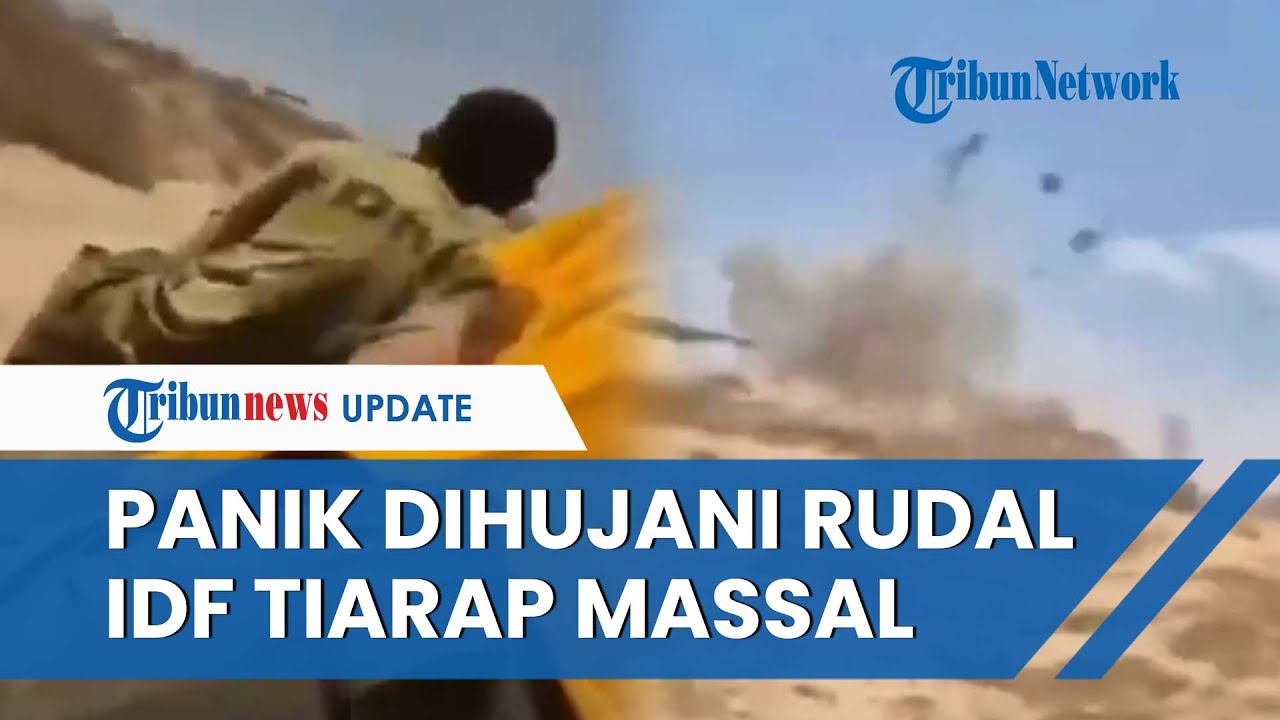 Video: MOMEN KEPANIKAN Tentara Israel saat Dihujani Rudal Rajum ...