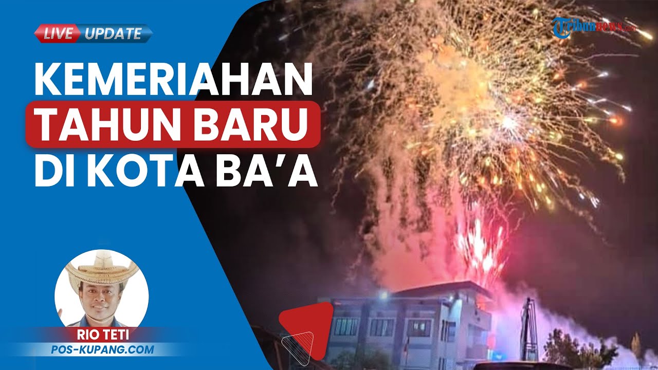 Video: Alun-Alun Kota Ba'a Kabupaten Rote Ndao Dihiasi Kemeriahan Kembang Api Sambut Pergantian ...