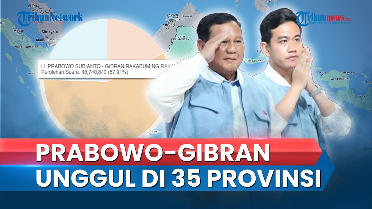 Video: Hasil Real Count Pilpres 2024 17 Februari Pukul 17.00 WIB, Prabowo-Gibran Unggul di 35 ...