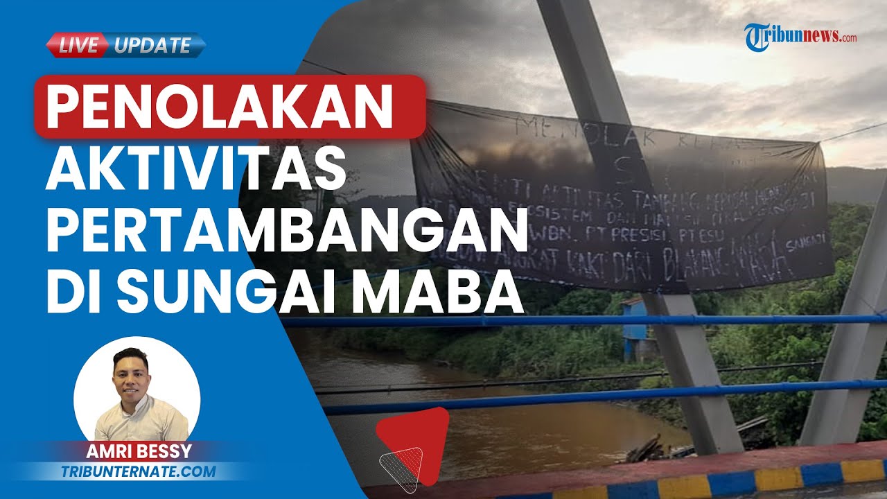 Video: Spanduk Penolakan Aktivitas Pertambangan Terpasang di Jembatan ...