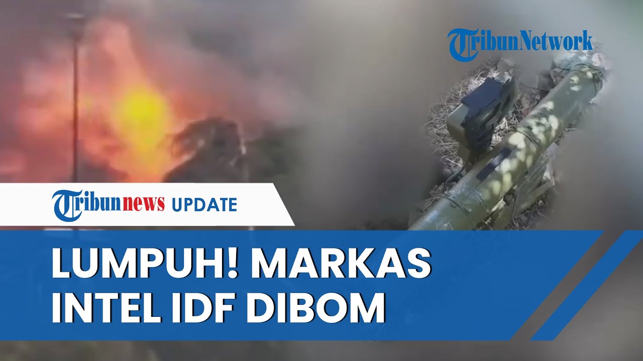 Video: Kobaran Api Hanguskan Markas Intel IDF, Buat Puing Bangunan Terpental hingga Bakar ...