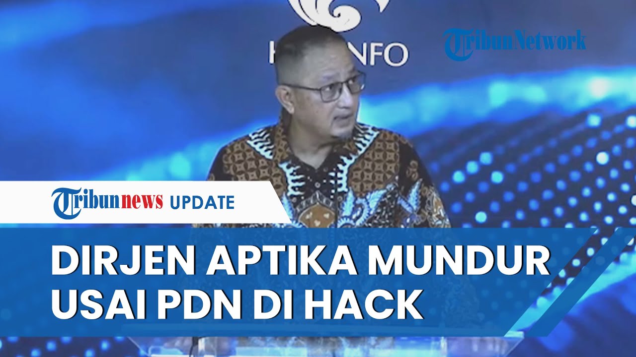 Video: Dirjen Aptika Kominfo Semuel Abrijani Mundur seusai Data PDNS Diretas: Ini Tanggung Jawab ...