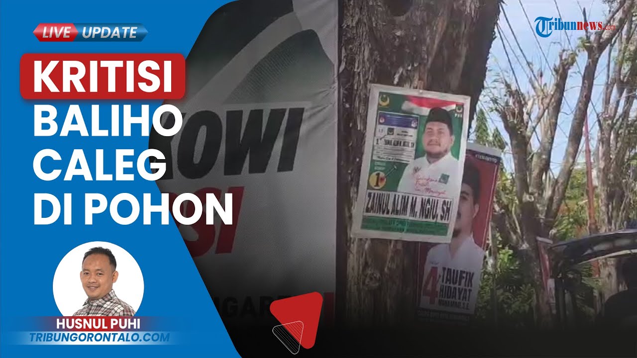 Video: Caleg Paku Baliho di Pohon, Aktivis Lingkungan Geram: Mau ...