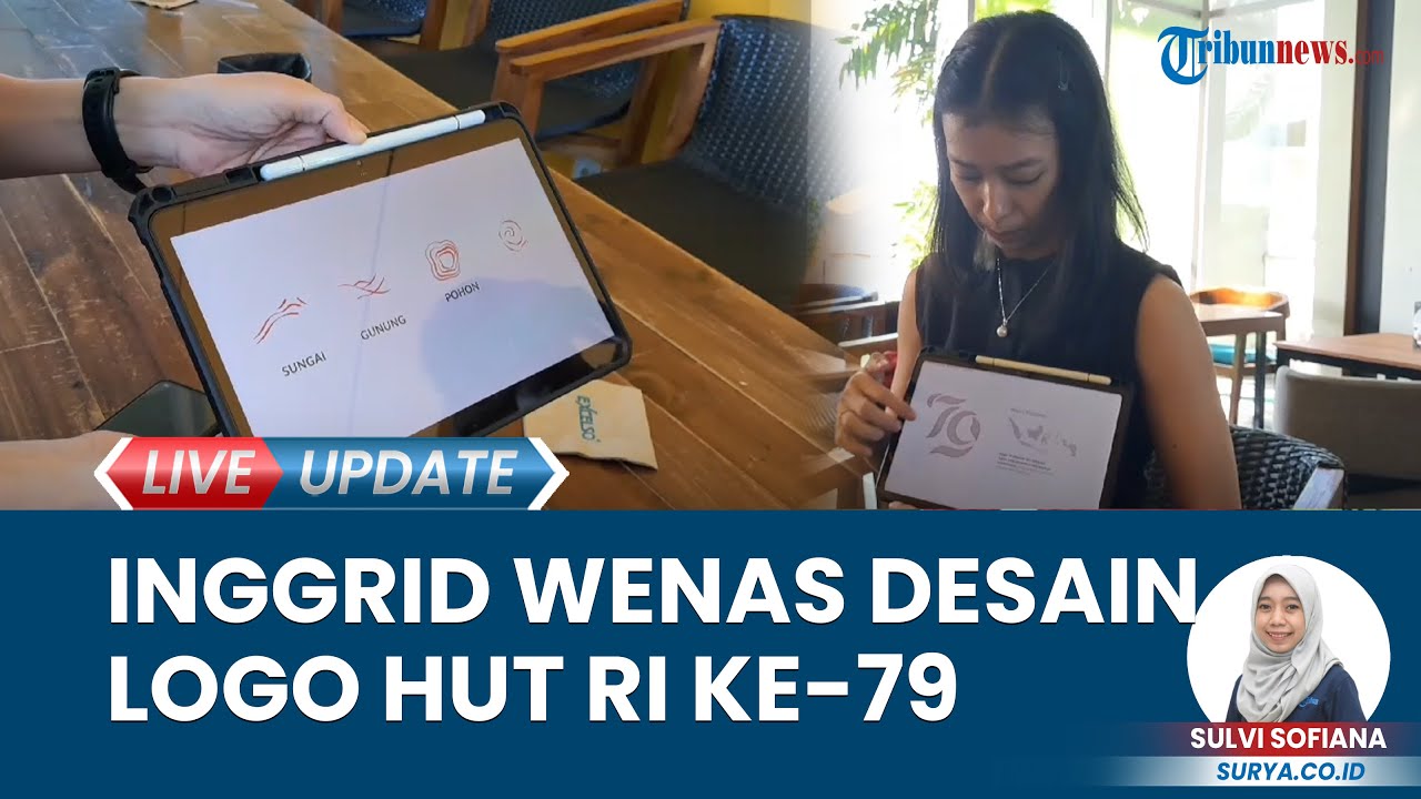 Video: Launching Logo HUT Ke-79 RI, Pemilik Karya Desainer Grafis Asal Surabaya Inggrid Wenas Bangga