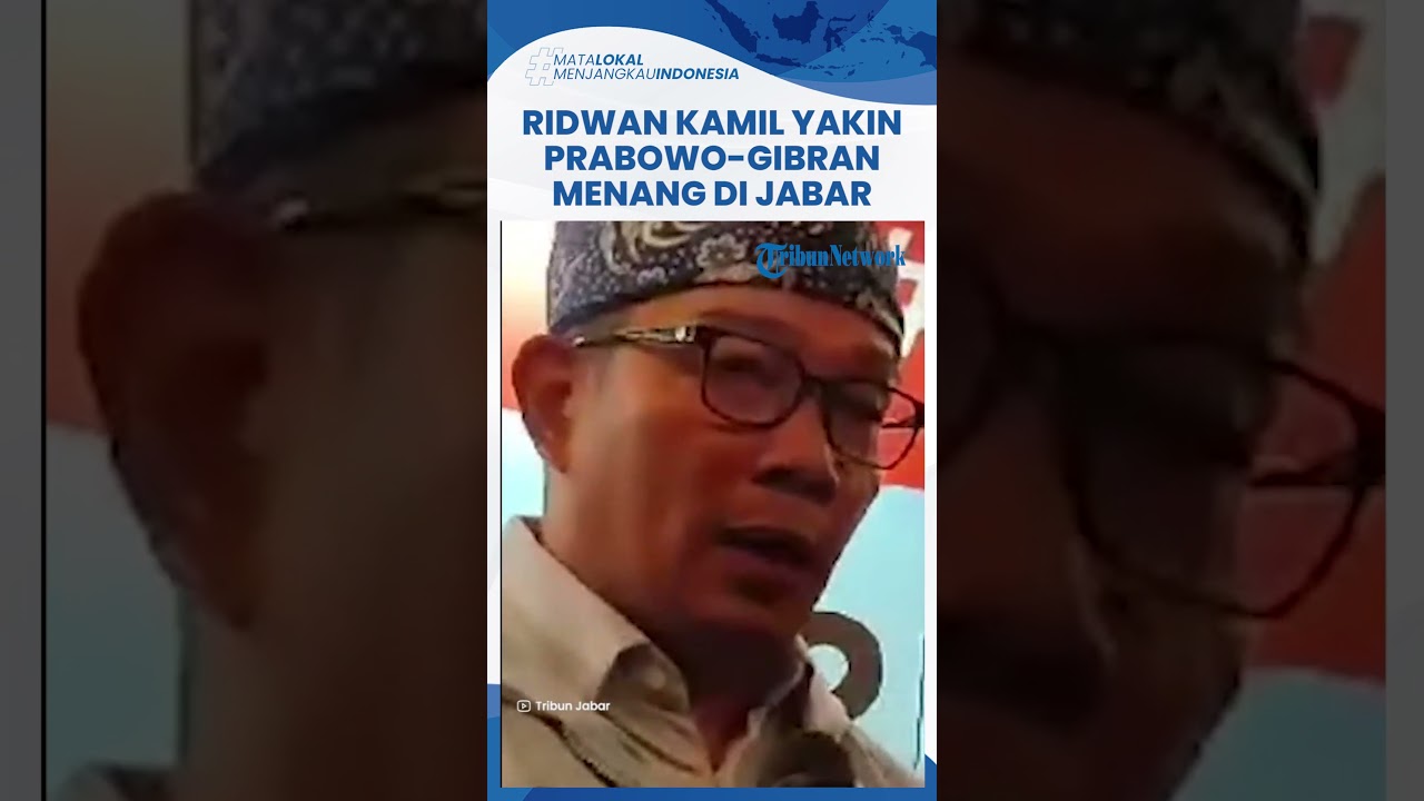 Video Ketua Tkd Jawa Barat Ridwan Kamil Pede Menangkan Prabowo Gibran