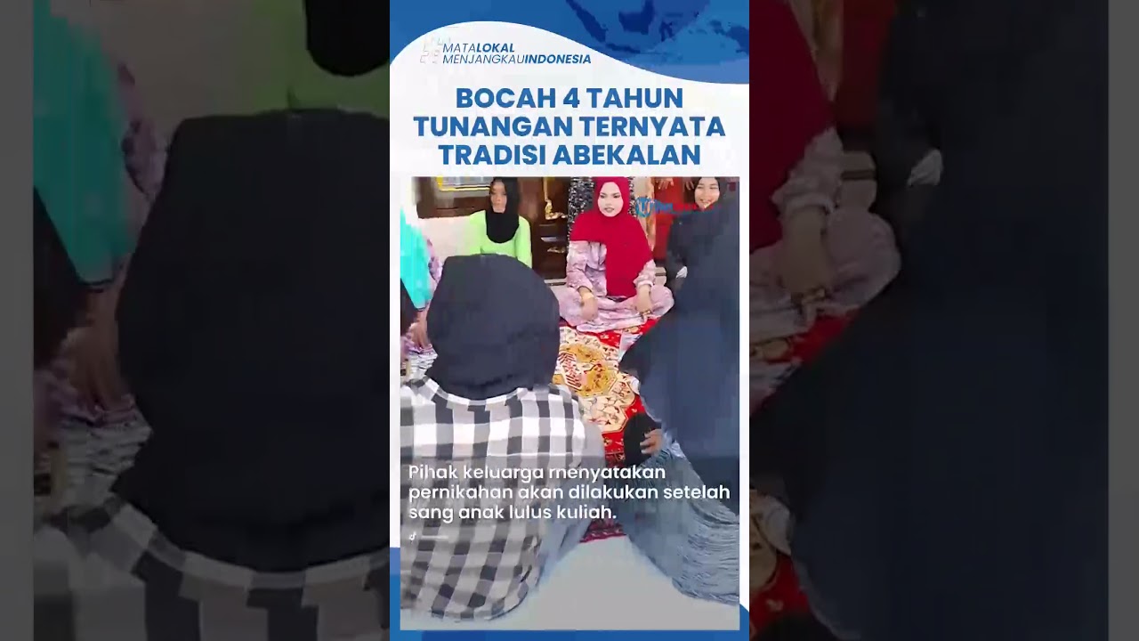Video: Viral Video Bocah 4 Tahun Tunangan di Madura: Ternyata Tradisi Abekalan, BKKBN Datangi ...