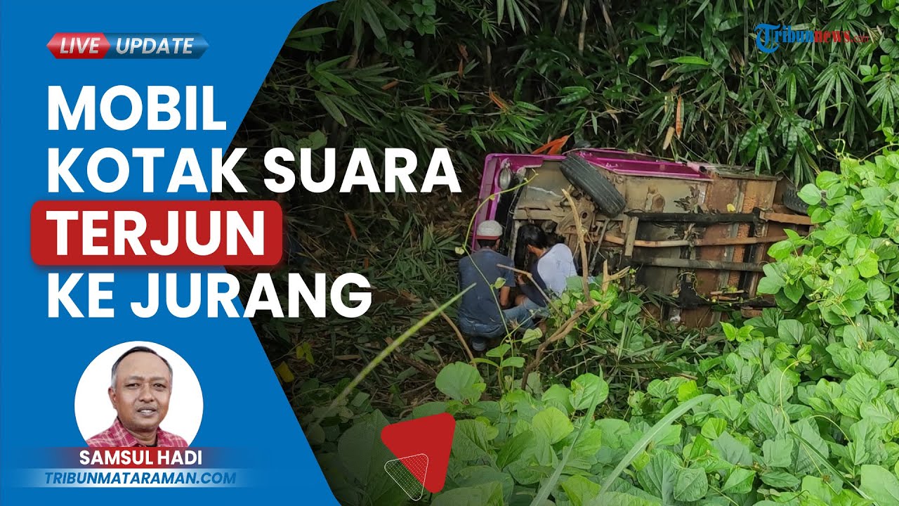 Video: Mobil Pickup Pengangkut Kotak Suara Pemilu 2024 Terjun ke Sungai di Kabupaten Blitar